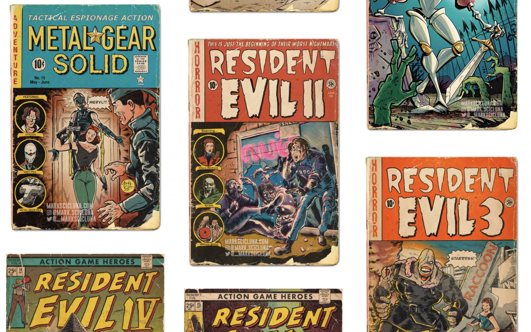 Ex Rockstar Artist Creates Vintage Comic Book Cover For Video Games ...