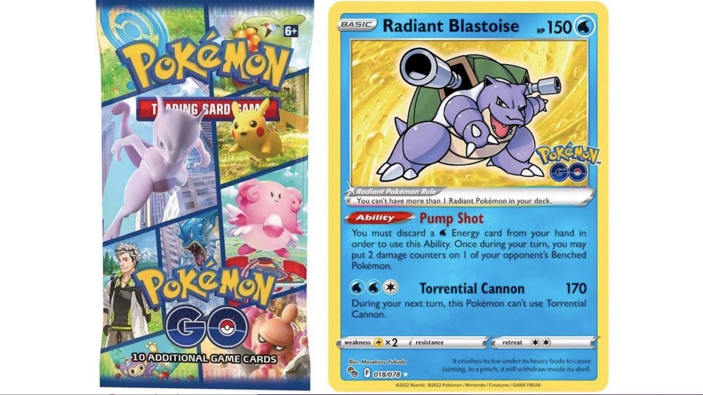 Pokémon TCG – Pokémon GO Set Introduces Radiant Blastoise - BeyondGames.biz